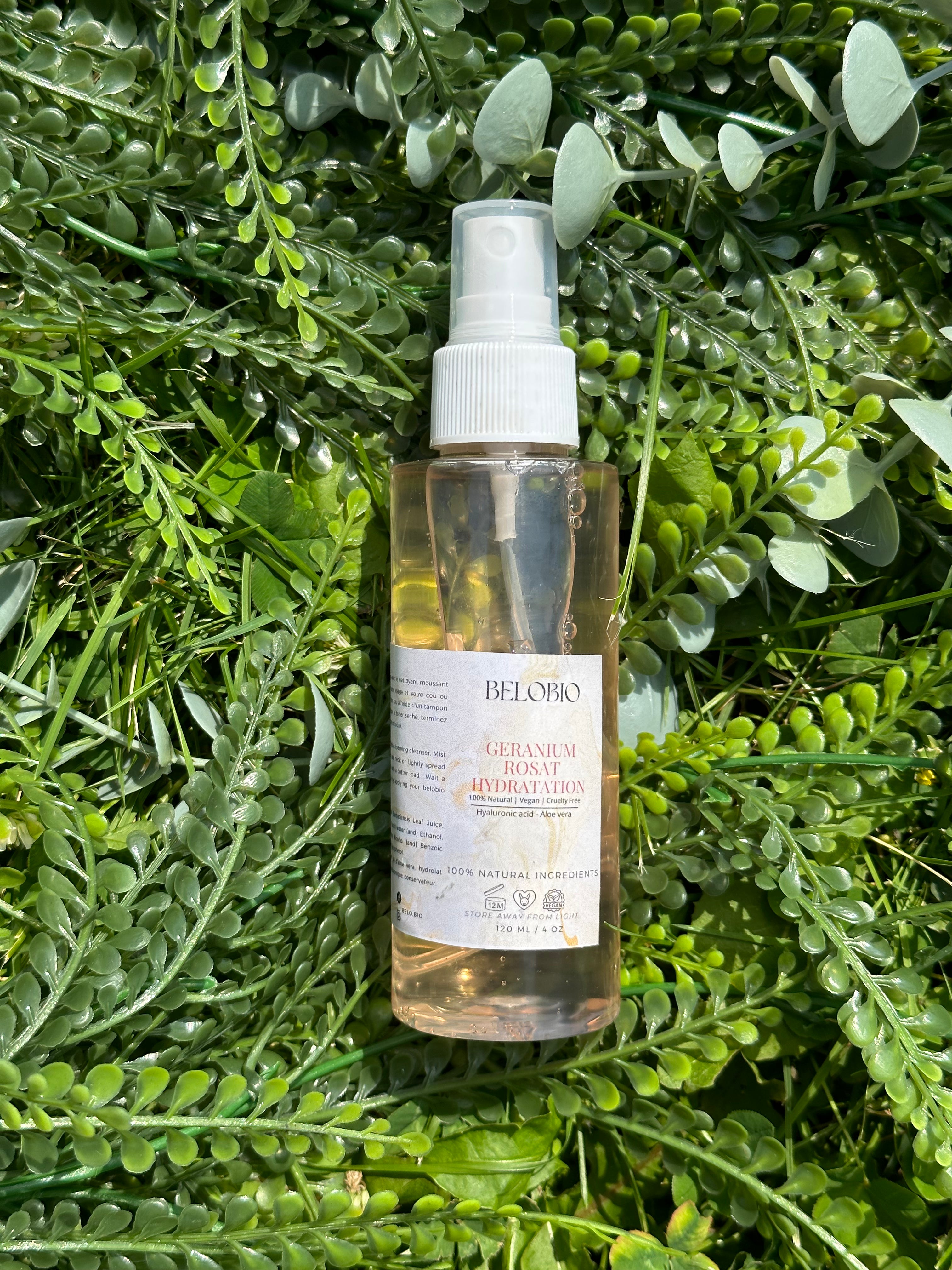 Tonique facial au Géranium - acide hyaluronique – AYTA NATURALS